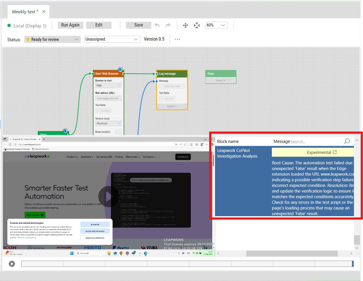 Designing automation flows | Leapwork Documentation